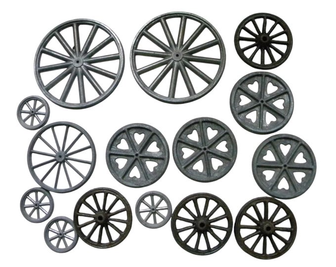 Metal Wheels - Spoked Wheels - DIY Craft Supply - Steampunk Supply - Etsy