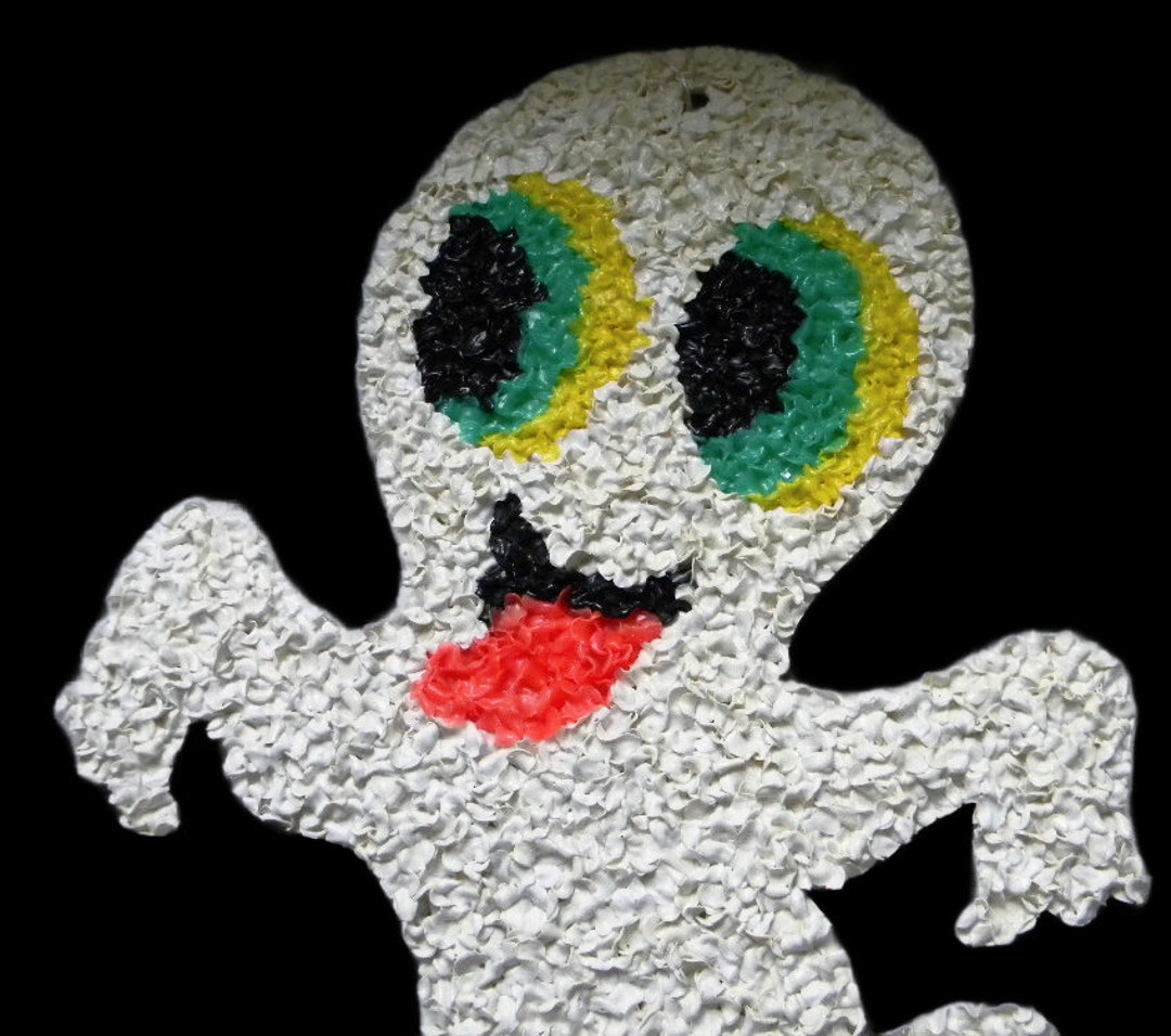 Vintage Melted Plastic Popcorn Ghost Halloween Ghost Popcorn Ghost - Etsy