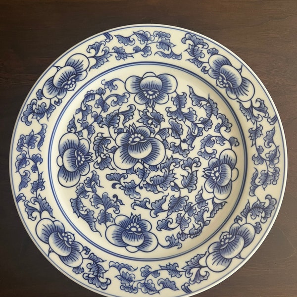 Bombay Blue China Plates - Etsy