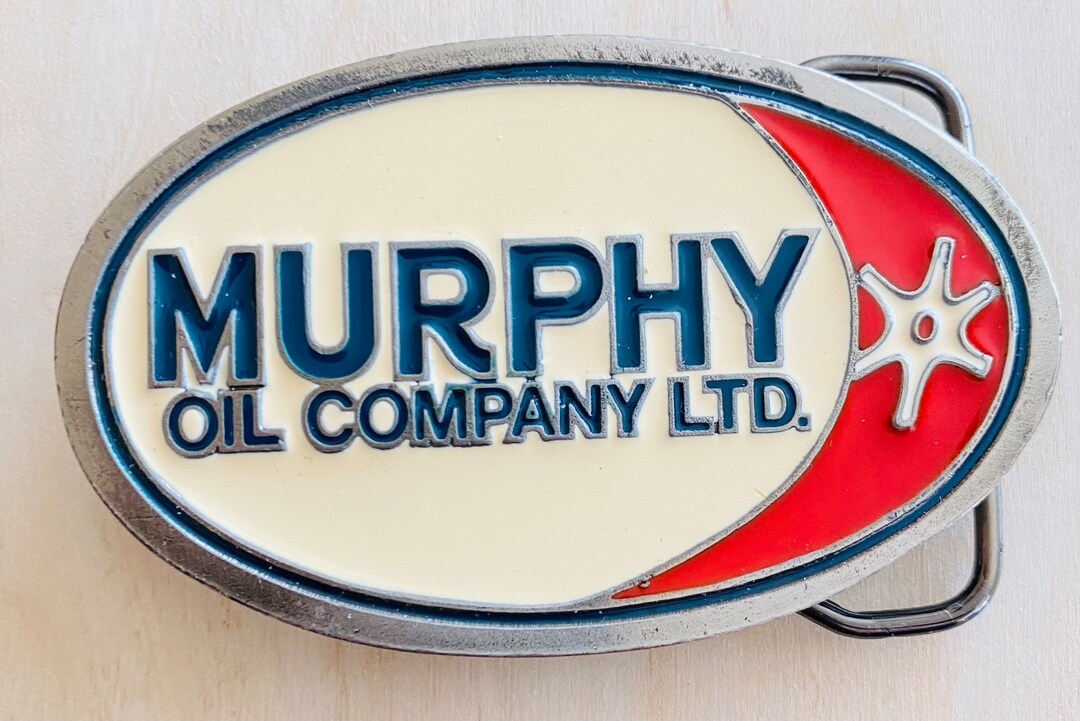 Murphy Oil Company Ltd. Belt Buckle Enamel Coloured Nice Condition Made ...