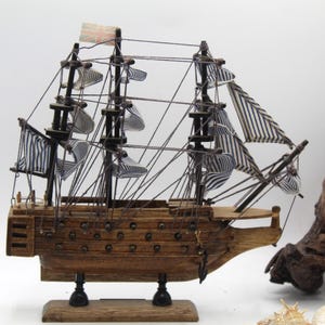 3 Mast Sailing Ship Tall Nautical Sailing Ship Boat Model Sail Fishing ...