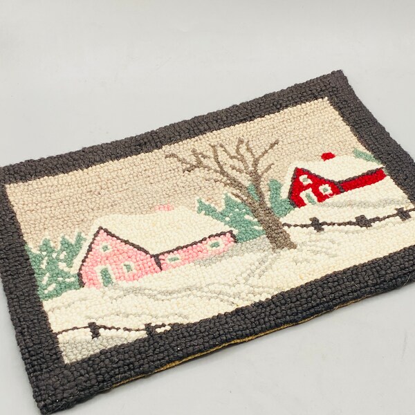 Primitive Hooked Rug - Etsy