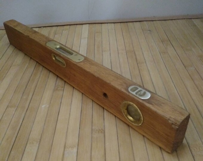 18 Inch Wooden Level Vintage Hoppe Level Germany Woodworking Measuring ...