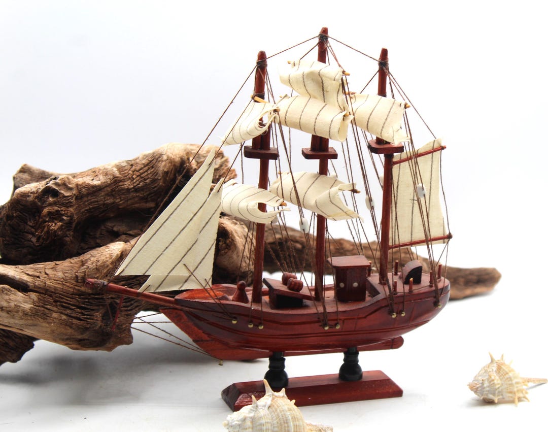 3 Mast Sailing Ship Tall Nautical Sailing Ship Boat Model Sail Fishing ...
