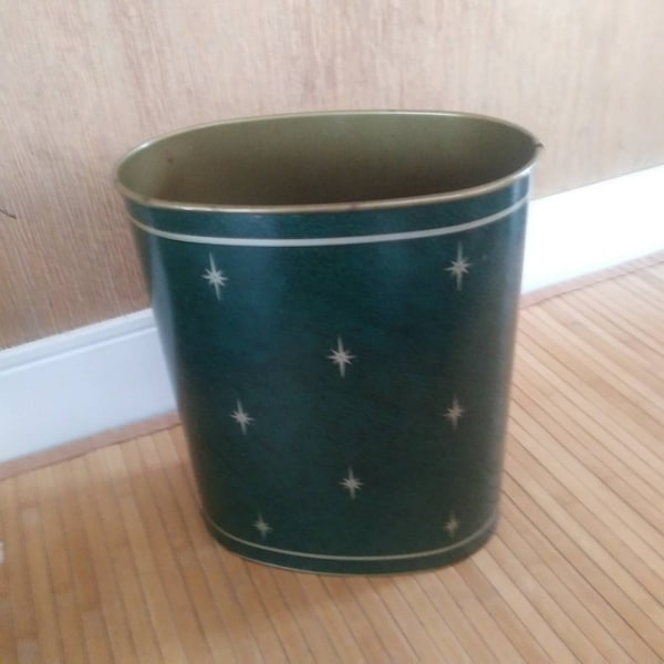 Metal Waste Basket - Etsy