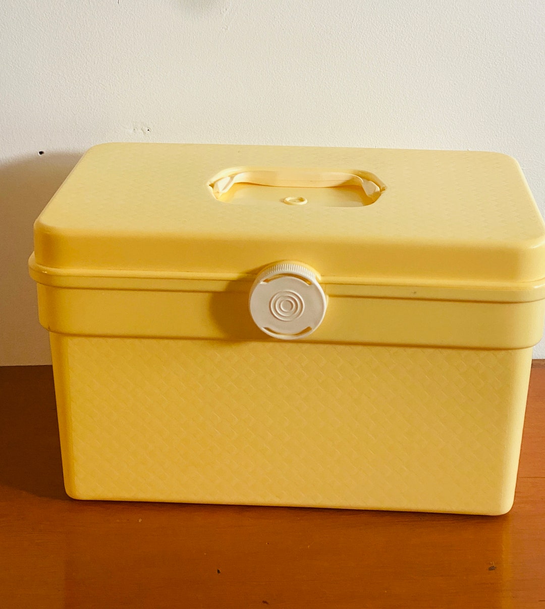Large Sewing Basket Plastic Sewing Box With Insert Light - Etsy