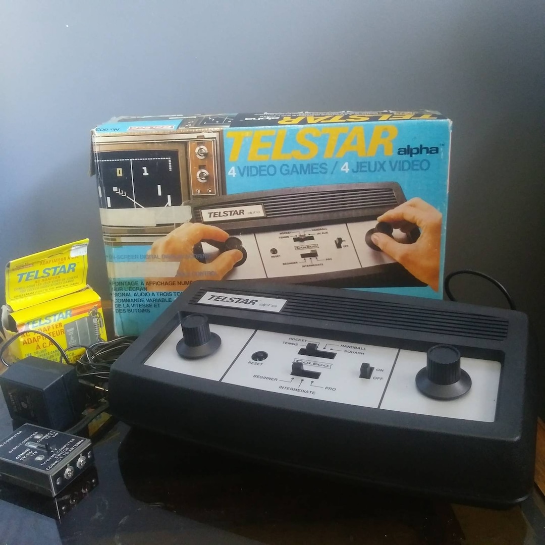 Coleco TELSTAR Vintage Electronic Video Game Console Arcade PONG With ...