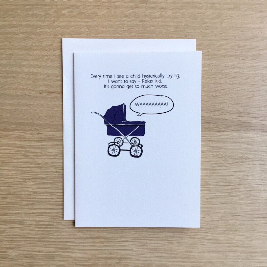 Funny Birthday Card - Crying - Etsy