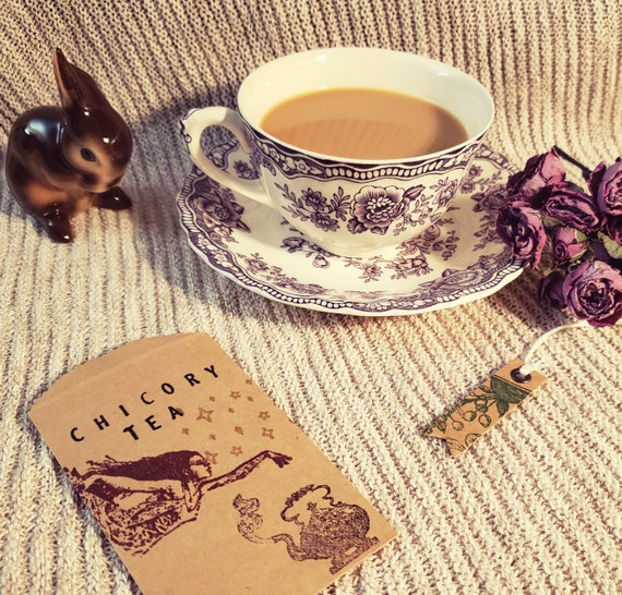 Chicory Root Tea Roasted Chicory TWO Tea Bags | Etsy