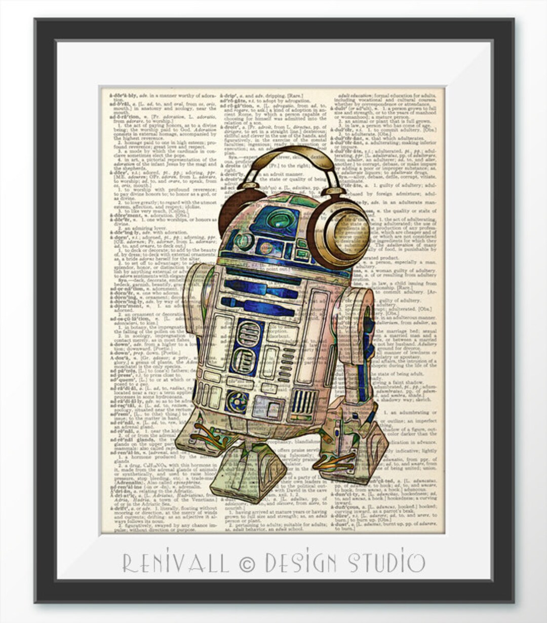 R2D2 Star Wars Robot Poster Print, Wall Decor, Star Wars Poster, Home ...