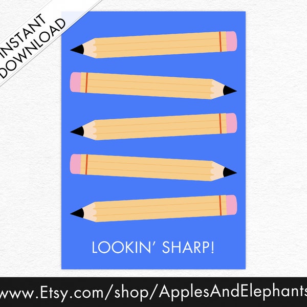 Looking Sharp Print - Etsy