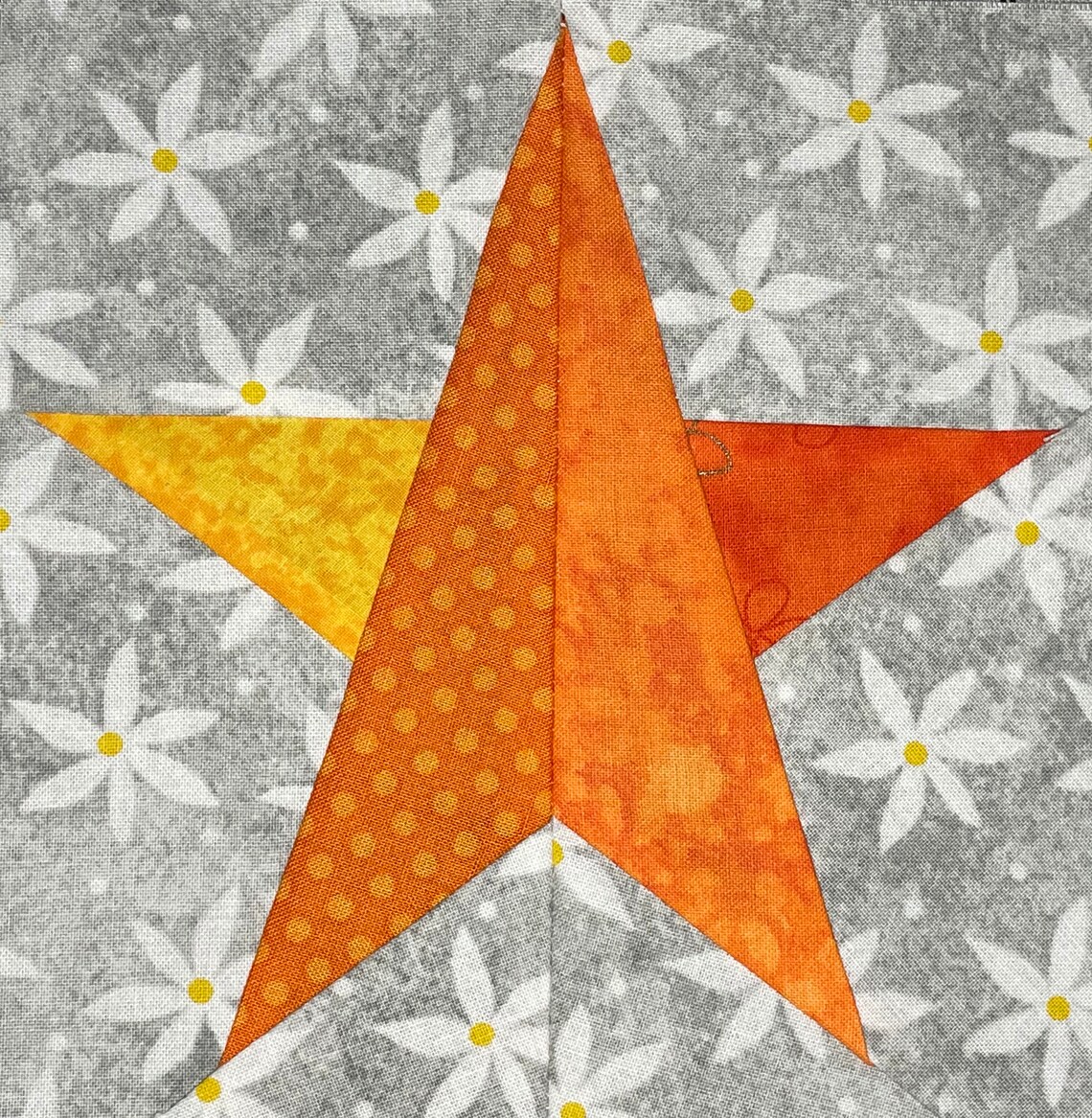 Pattern: Simple 5-pointed Star Block 11 Sizes Included - Etsy