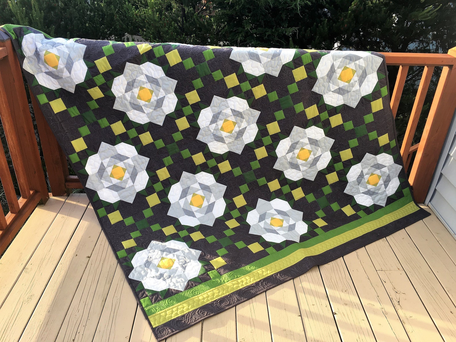 Digital Pattern: Barn Rose Quilt Block Pattern | Etsy