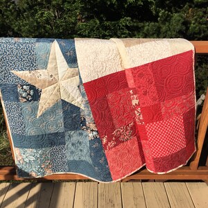 Pattern: Texas Flag Quilt - Etsy