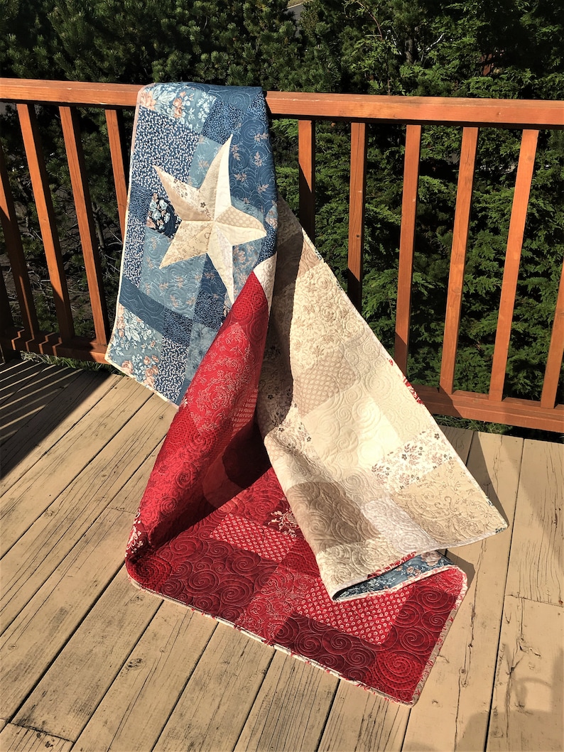 Pattern: Texas Flag Quilt - Etsy