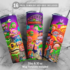 Garbage Pail Kids Template - Etsy