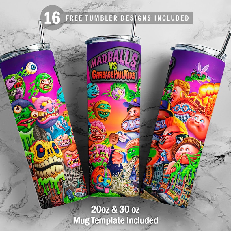 Garbage Pail Kids Template - Etsy