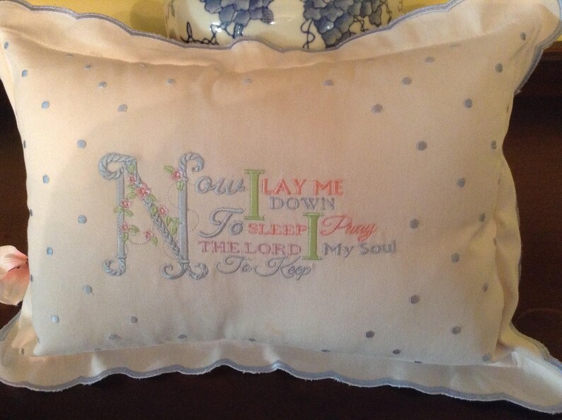 Nursery Pillow for a Baby Girl or Child embroidered With Baby - Etsy