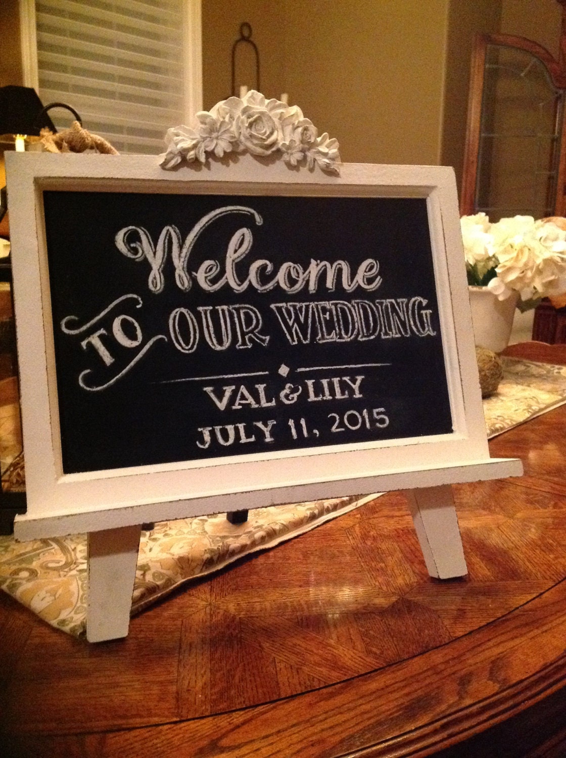 Wedding Chalkboard Signs Wedding Thank You Sign Chose A Etsy