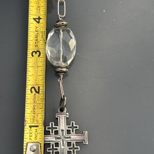 Moonstone and Sterling Cross Necklace - Etsy