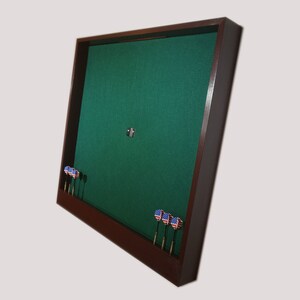 Oversized 32 X 32 Kelly Green & Mahogany Colored Dart Board Backboard ...
