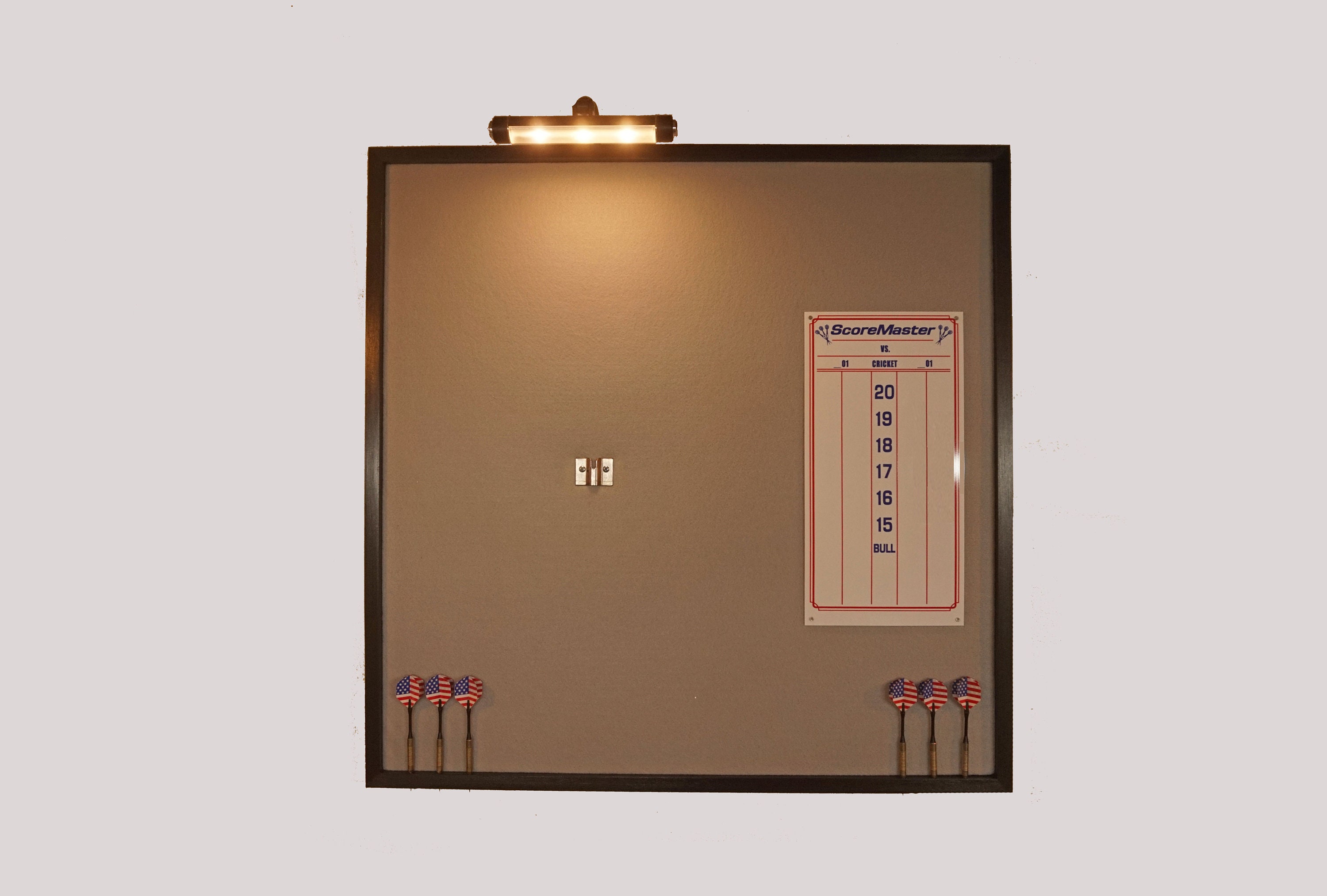 LED Lighted Dart Board Backboard with Built-in Cricket Dry | Etsy