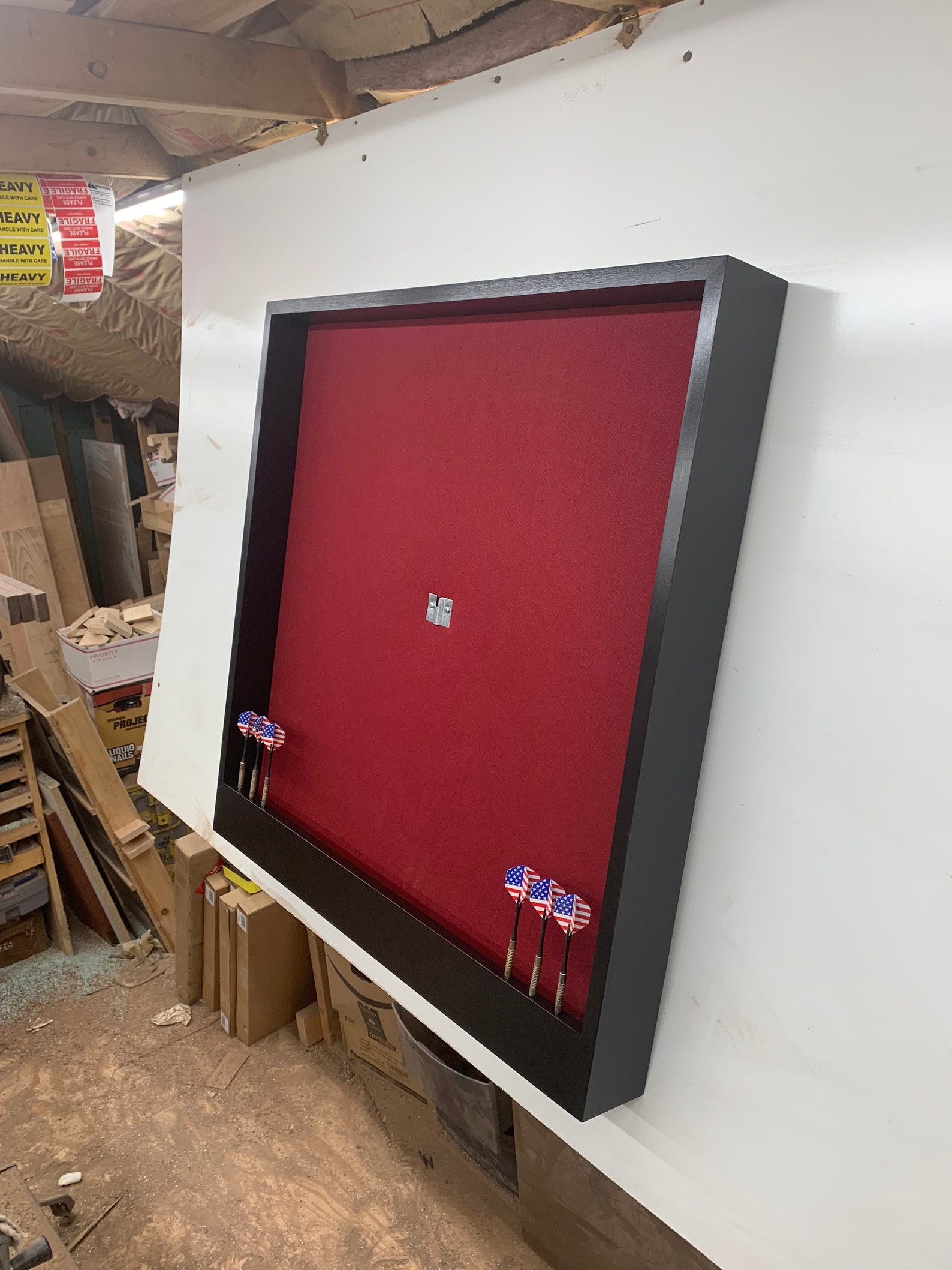 Ruby & Black Dart Board Backboard Oversized 32 X 32 Surround - Etsy