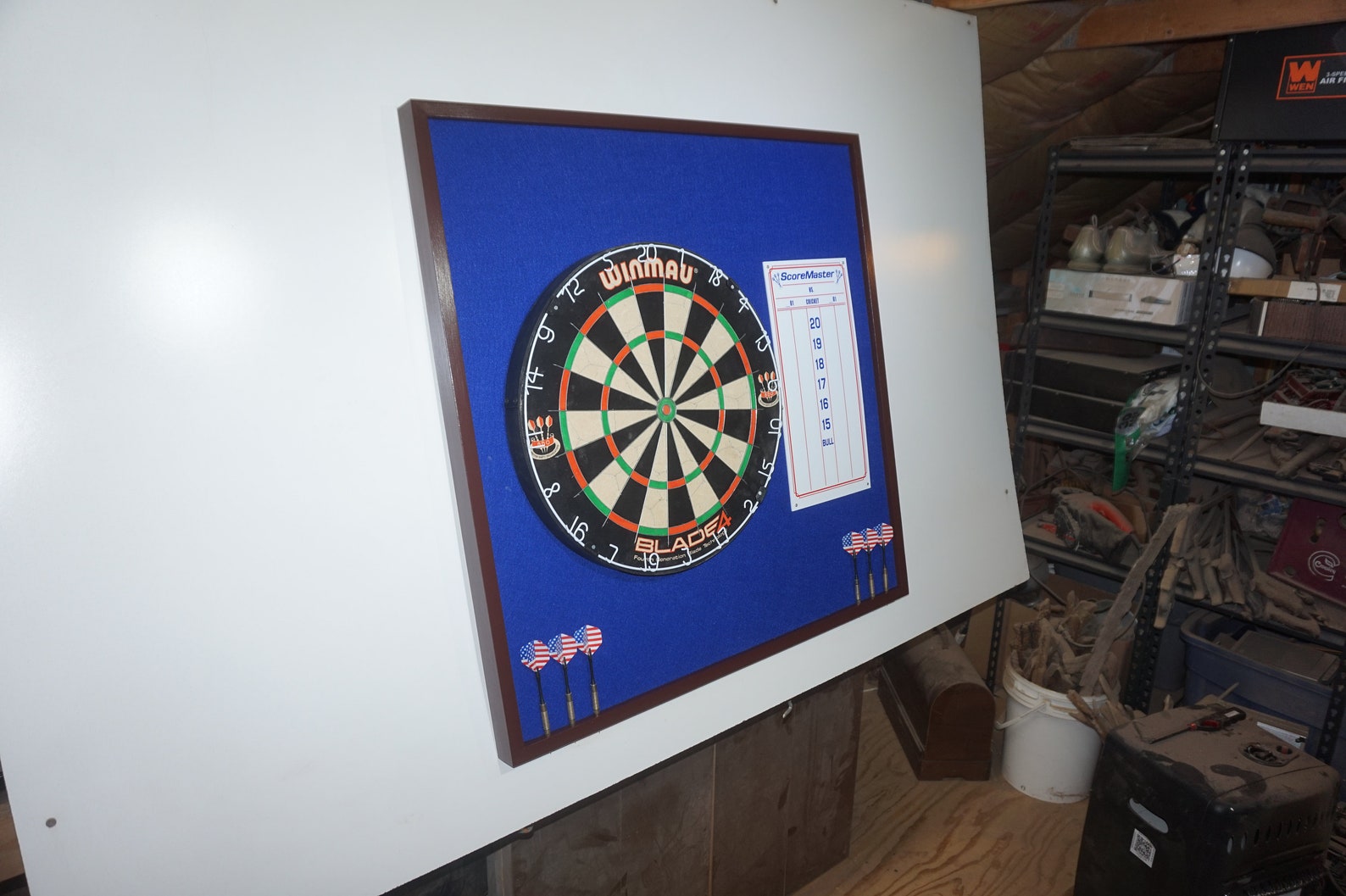 Custom Royal Blue and Black Dart Board Backboard W/winmau - Etsy