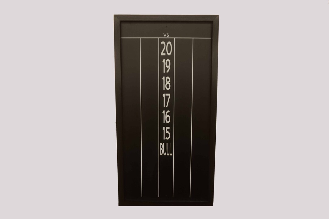 LARGE 25 X 13 All Black Framed Matching Cricket Chalkboard Scoreboard ...