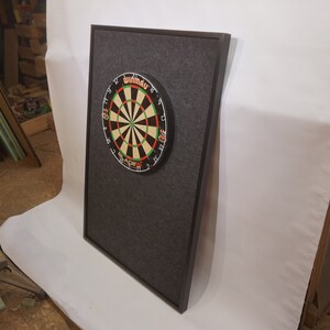 JUMBO 48 X 32 Custom Extra Long Dart Board Backboard Charcoal W/black ...