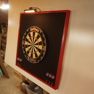 LED Lighted Dart Board Backboard & Winmau Blade 5 Staple-free - Etsy