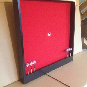 Red & Black Dart Board Backboard, Oversized 32 X 32 Surround Dartboard ...