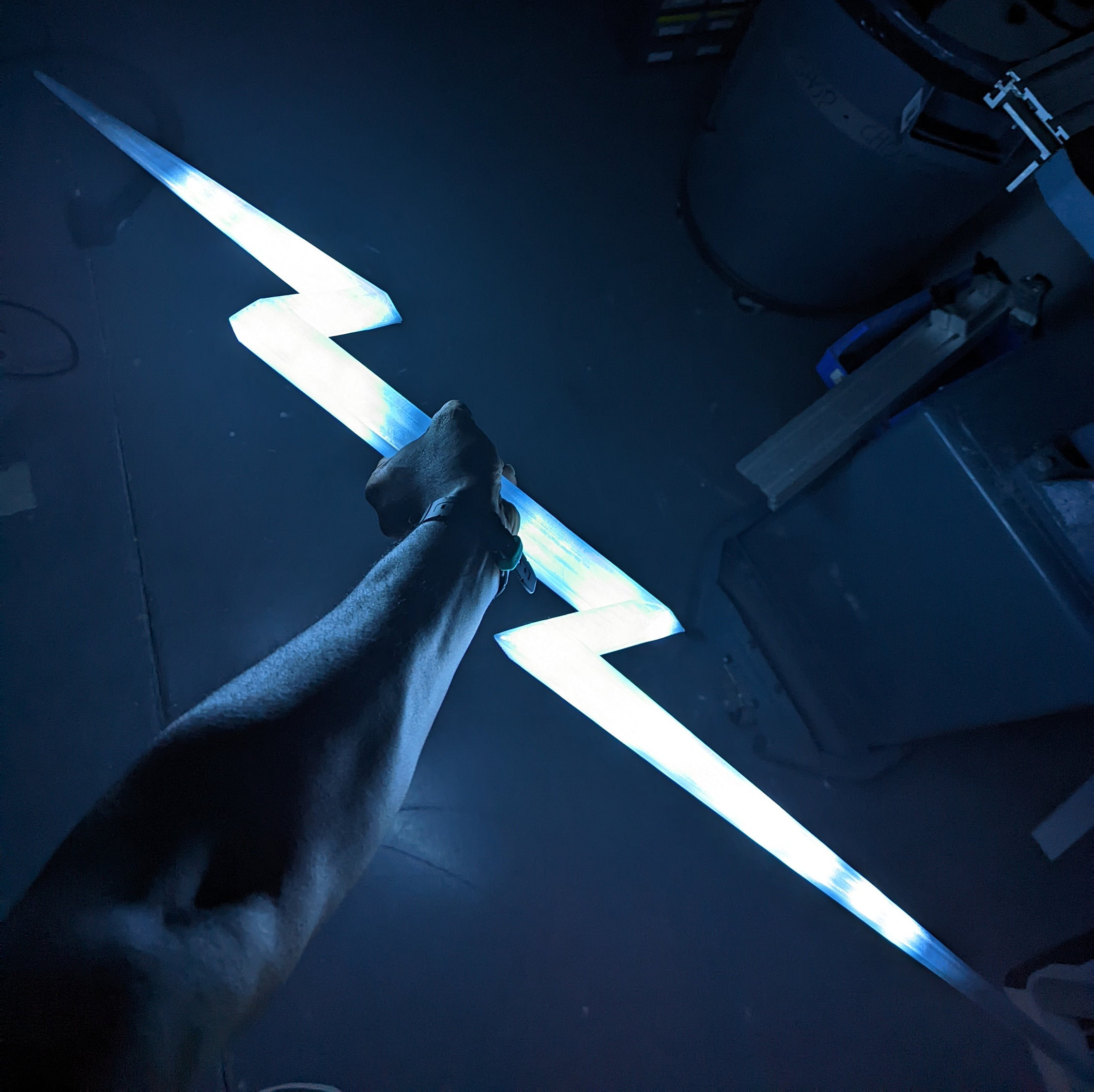 LED Zeus Lightning Bolt Prop DIY Kit - Etsy UK