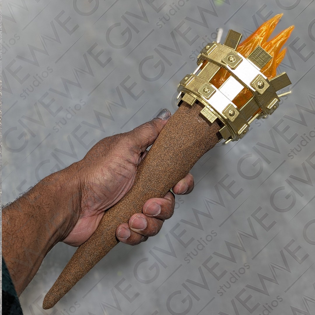 3D Printed Torch Cosplay Costume Accessory - Etsy