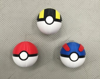 3d Printed Poke Ball - Etsy
