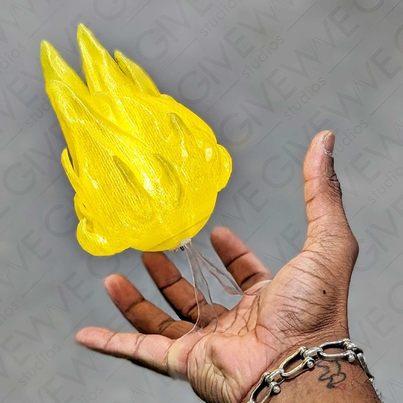 3D Printed Floating Fireball Prop ( Cosplay, Convention, Halloween ...