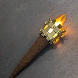 3D Printed Torch Cosplay Costume Accessory - Etsy