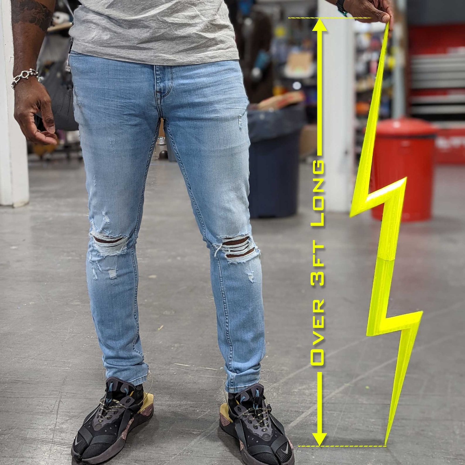 LED Zeus Lightning Bolt Prop DIY Kit - Etsy