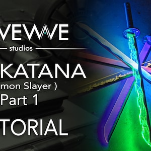 Light up LED Katana DIY Kit ( Cosplay, Halloween, Comiccon, Convention ...
