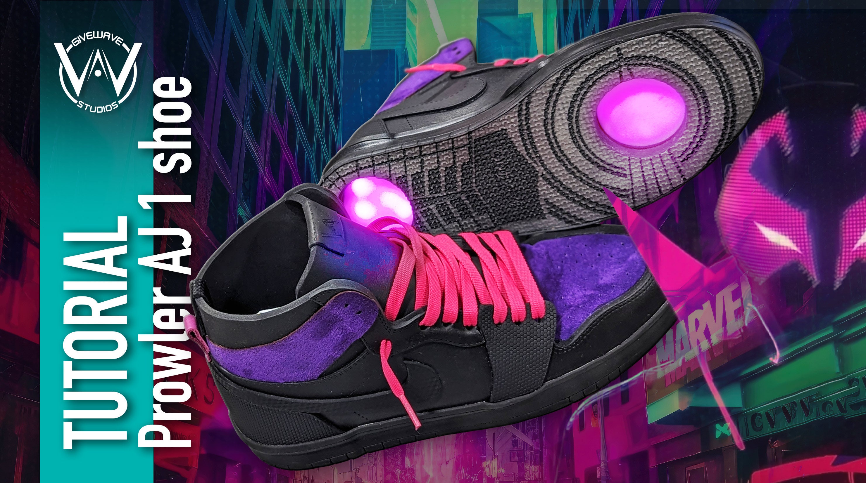 Earth 42 Prowler Miles (across the Spiderverse) EVA Foam Shoes PATTERNS ...