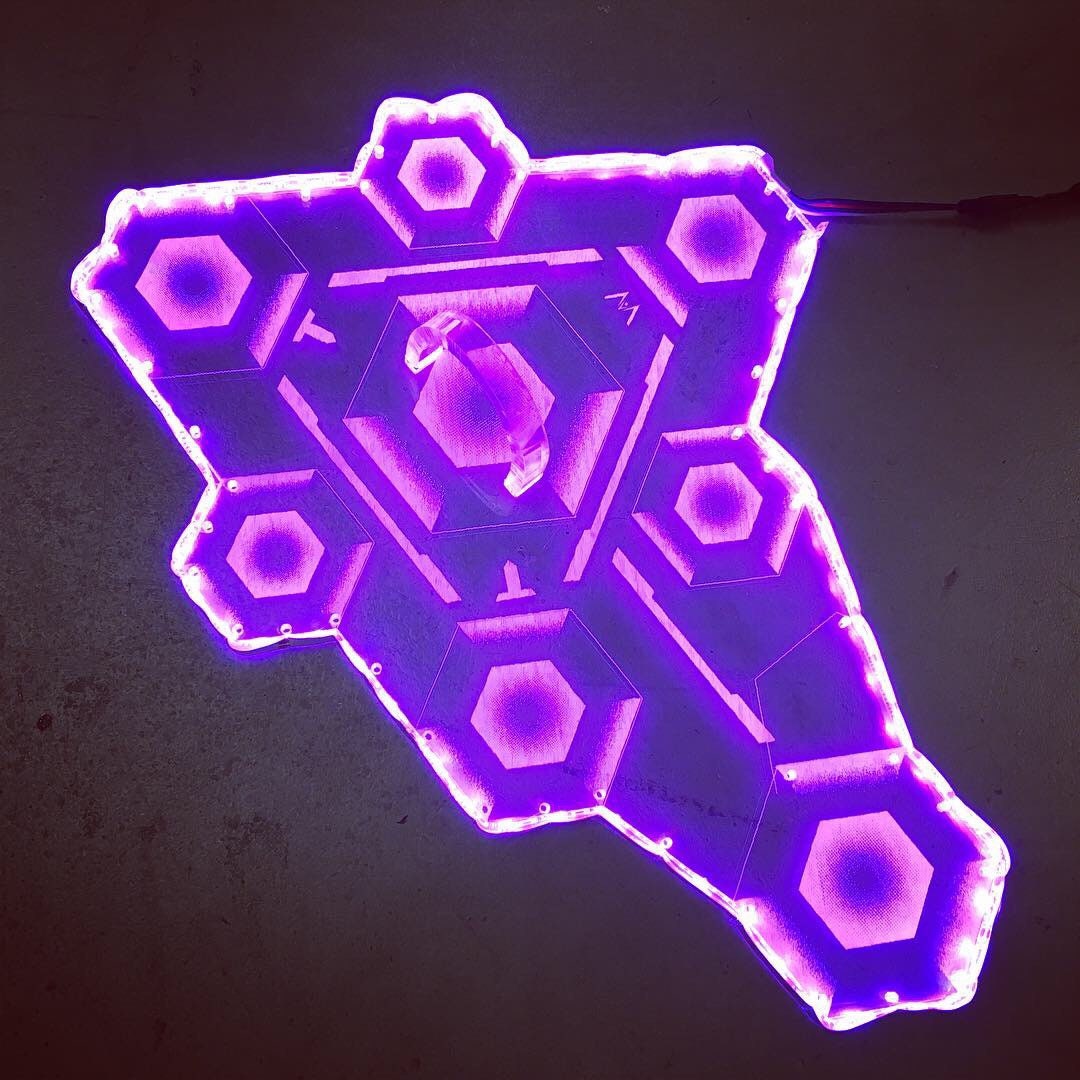 Overwatch Sombra Hack Light up Prop Cosplay comiccon | Etsy