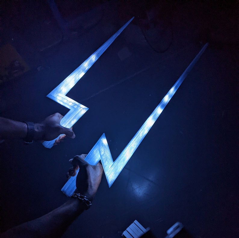 LED Zeus Lightning Bolt Prop DIY Kit - Etsy