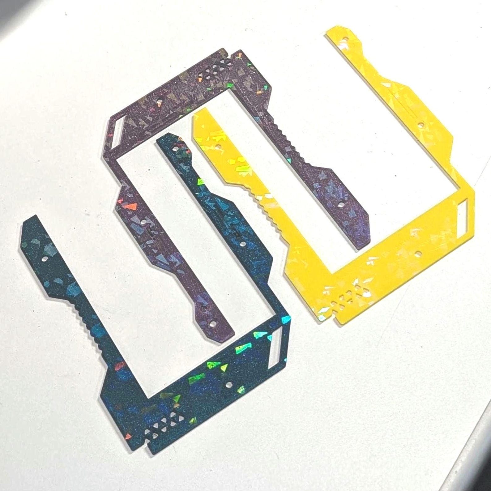 Futuristic Cyberpunk Light up RGB LED Pass/badge Holder ( Cosplay ...
