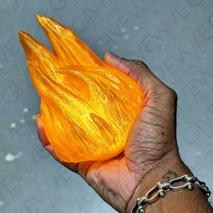 3D Printed Floating Fireball Prop ( Cosplay, Convention, Halloween ...