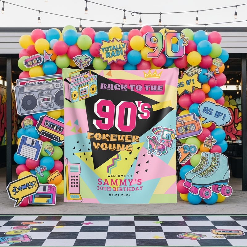 90’s Backdrop - Etsy