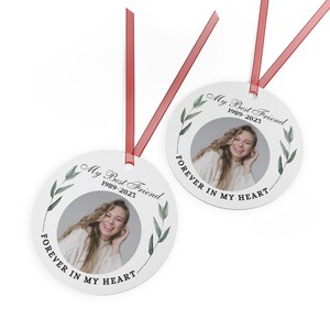 Personalized Best Friend Memorial Ornament in Memory of Best Friend ...