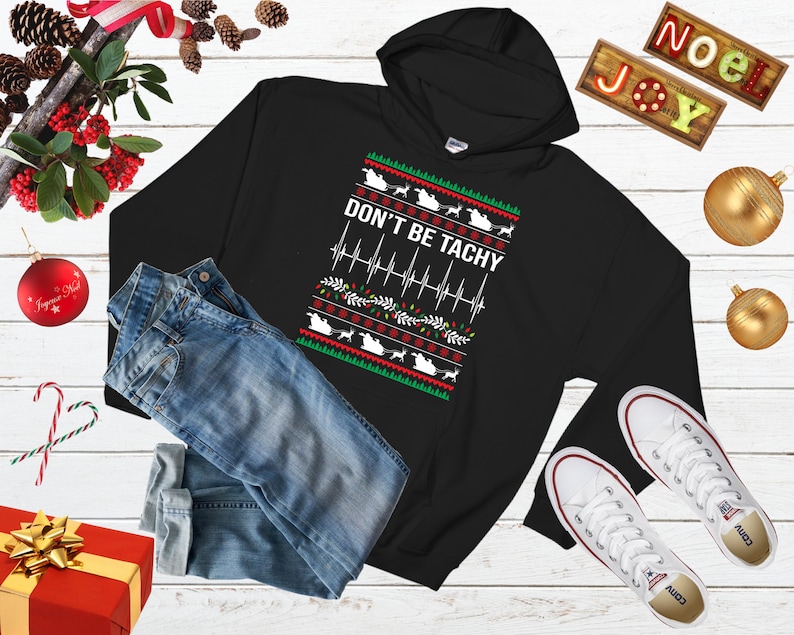 Don't Be Tachy Cardiac Nurse Ugly Christmas Sweater - Etsy
