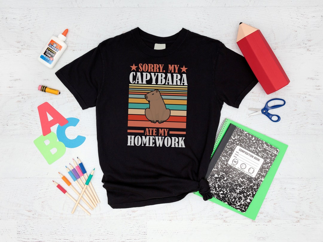 Funny Capybara Shirt for Kids Sorry My Capybara Ate My - Etsy