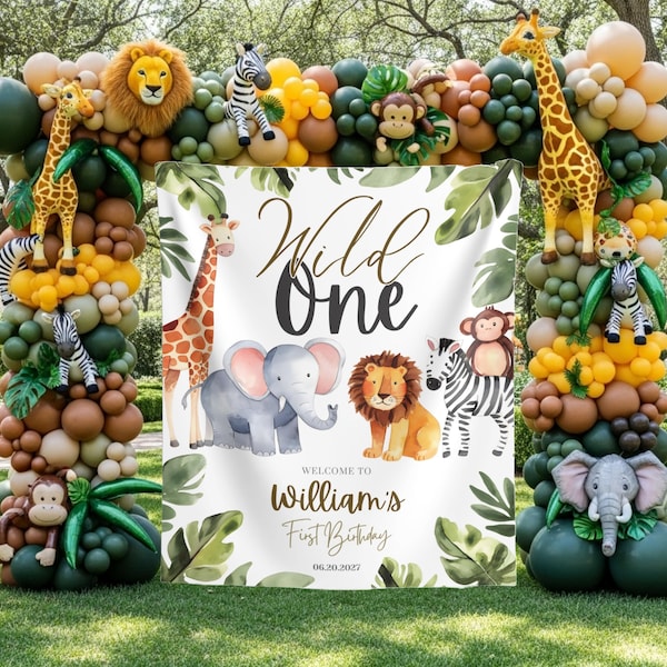 Wild One Backdrop - Etsy