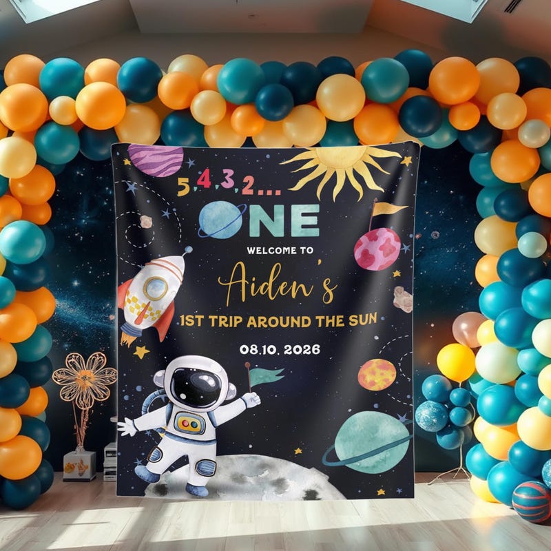 Galaxy Birthday Banner - Etsy